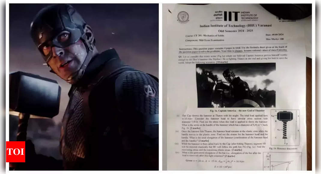 IIT Varanasi Uses 'Avengers: Endgame' Scene for Physics Exam Question