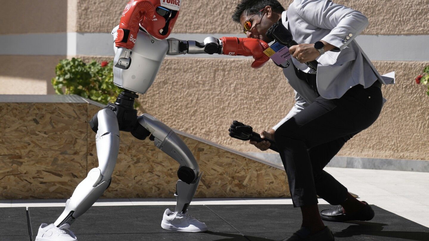 Humanoid Robots Showcase Skills at Ancient Olympia, Highlighting ...