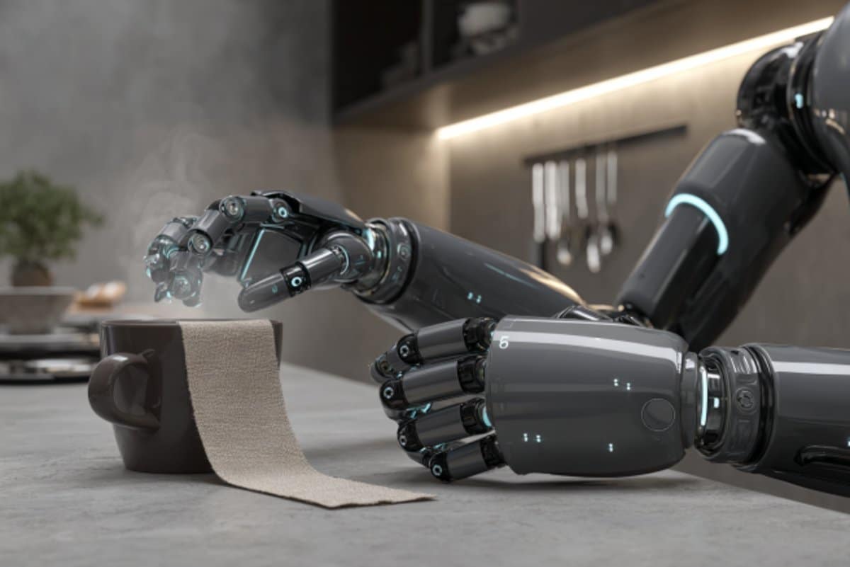 AI Robots Integrate Touch and Vision for Human-Like Object Manipulation