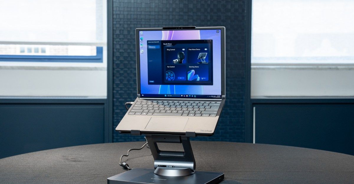 Lenovo Unveils Innovative Laptop Concepts: Smart Motion Stand and VertiFlex Display