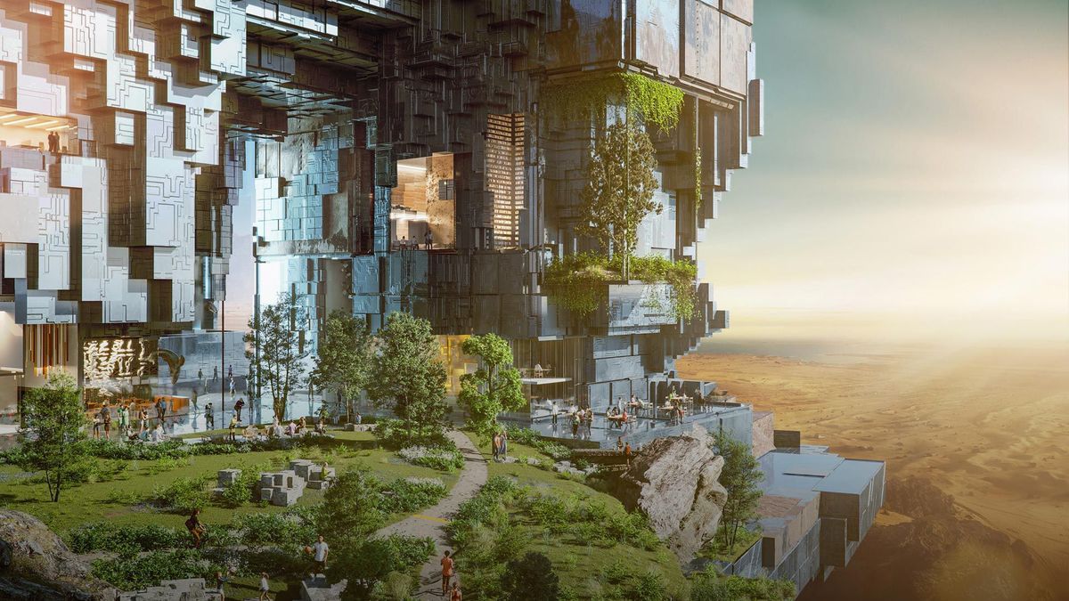 The Line AI Data Center Hub Replaces Saudi Megacity