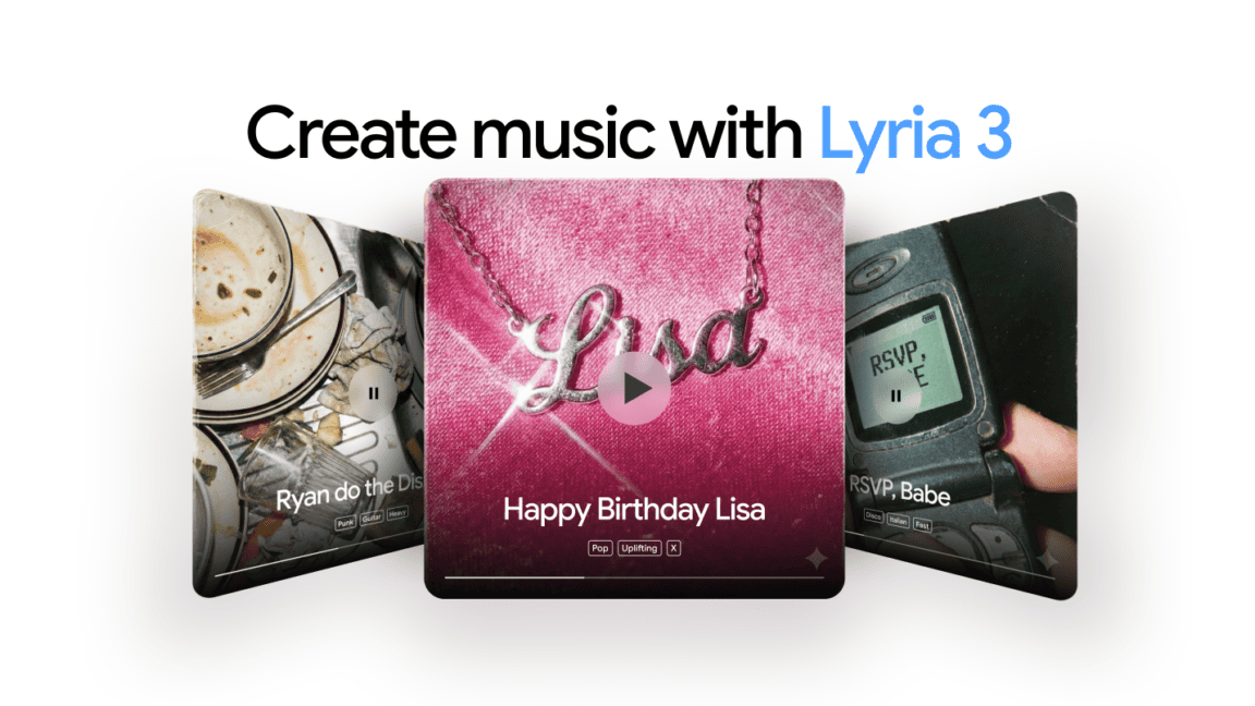Google Gemini Adds Lyria 3 AI Music Generation