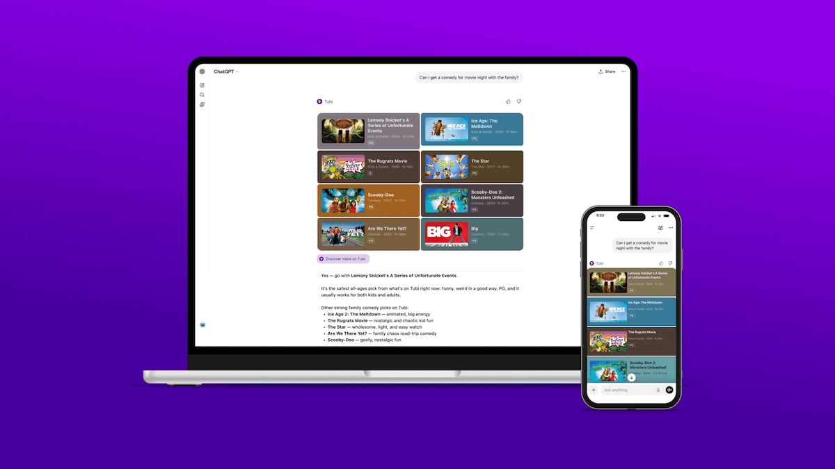 Tubi Launches First Streaming Service App in ChatGPT