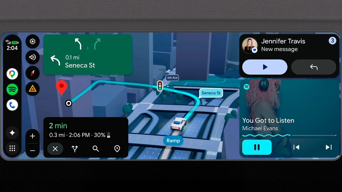 Android Auto Update Brings 3D Maps & Gemini AI