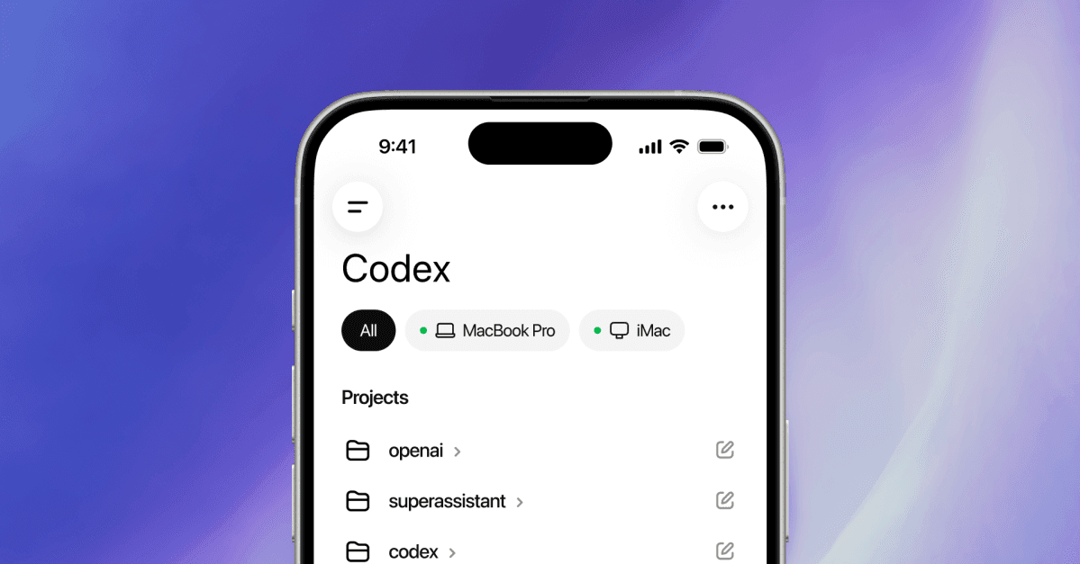 OpenAI Codex Now on ChatGPT Mobile App for iOS & Android