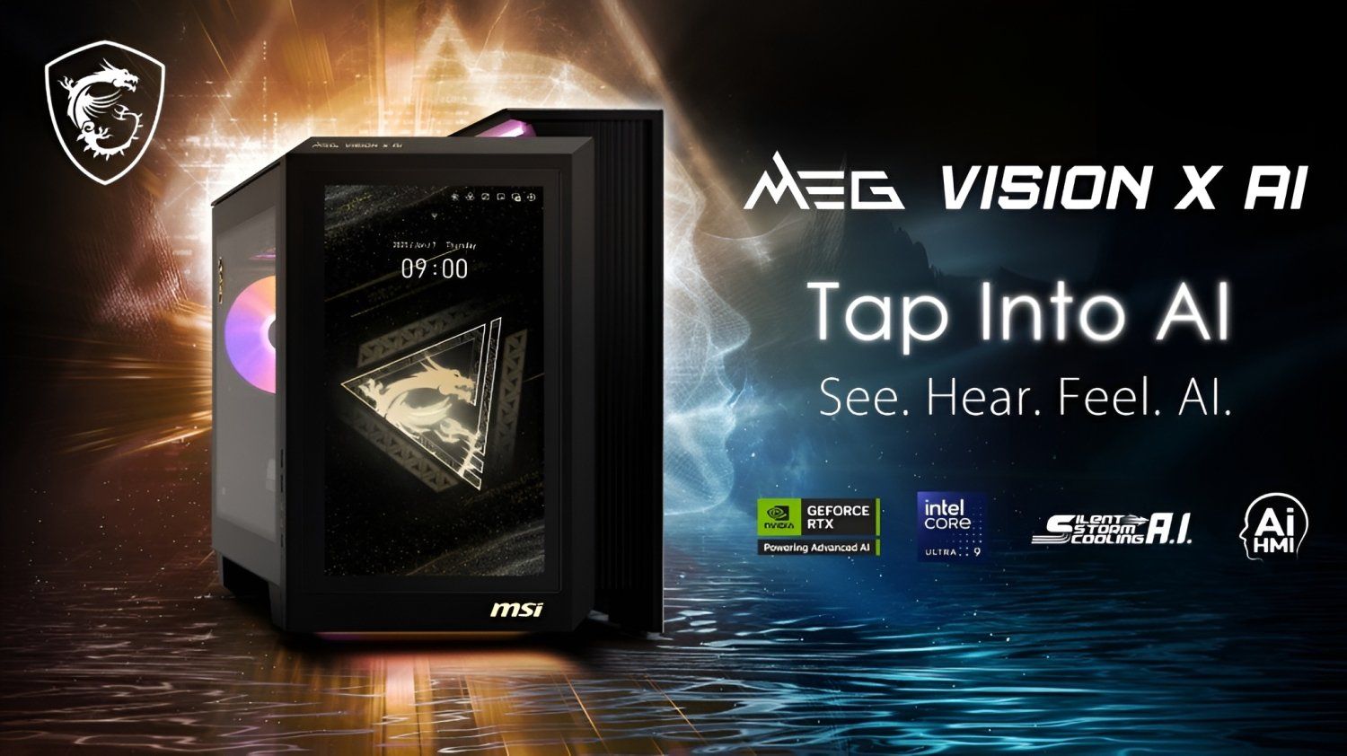MSI Unveils MEG Vision X AI 2nd Gaming Desktop with Innovative AI-Powered Touchscreen