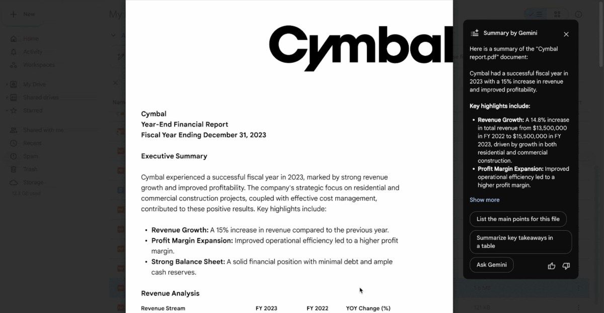 Google Enhances Workspace with Gemini AI: Automated PDF Summaries and Form Generation